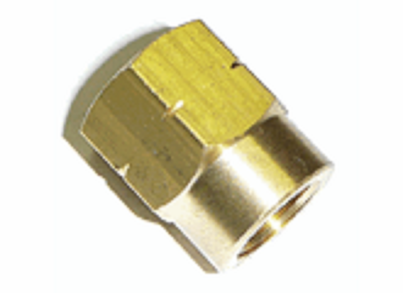 1/2" x 3/8" NPT Brass Reducing Hex Socket NOTE: This is NPT Thread NOT ...