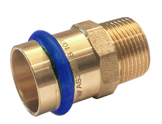 BRASS WATER FITTINGS MALE REDUCING COUPLING DN25 x 3/4" MALE BSP SUITA ...