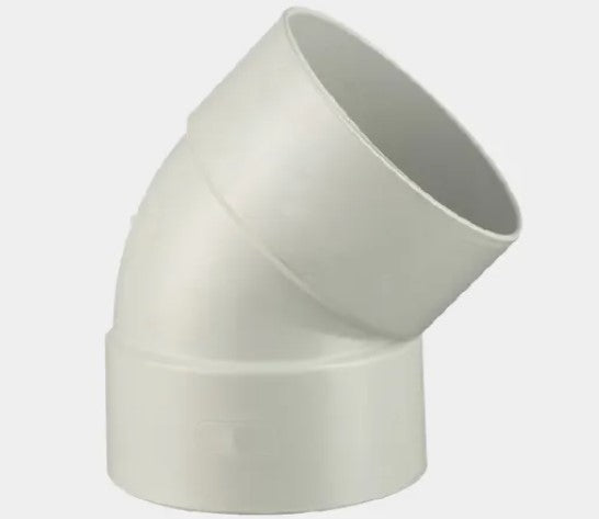 PVC DWV Bend 45 Degree Female Female 65mm — ConFit Australia
