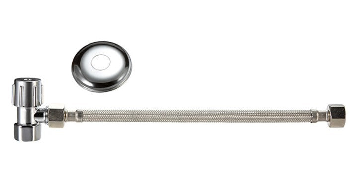 Monopoly Tapware Cistern Stop Mini Kit 300mm Chrome Plated with Flexib ...