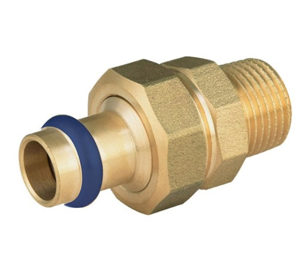 BRASS WATER FITTINGS BARREL UNION DN20 x 3/4" BSP MALE — ConFit Australia