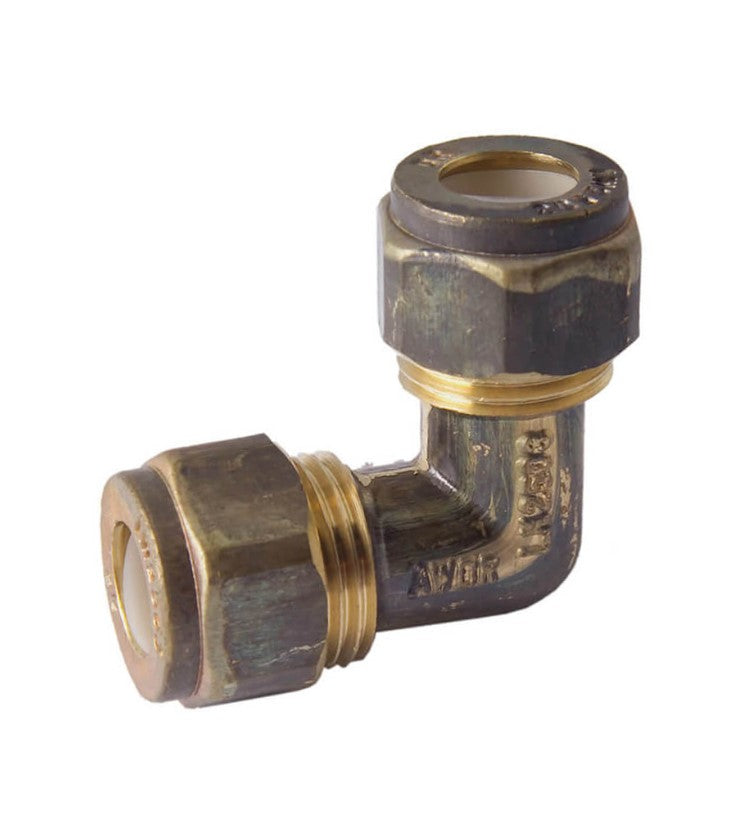 NYLON COMPRESSION BRASS ELBOW - COMP x COMP - 3/4" C x 3/4" C — ConFit ...