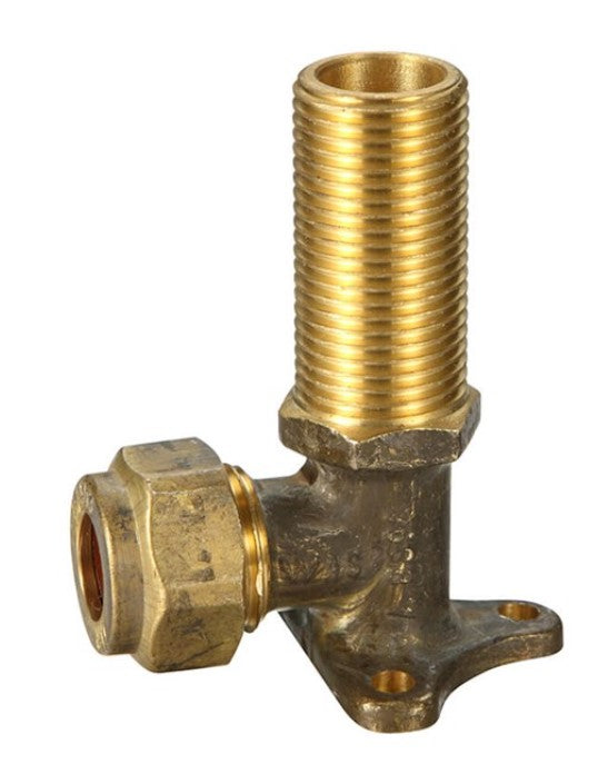COPPER COMPRESSION BRASS ELBOW EXTENDED LUGGED MALE x COMP - 15MI x 15 ...