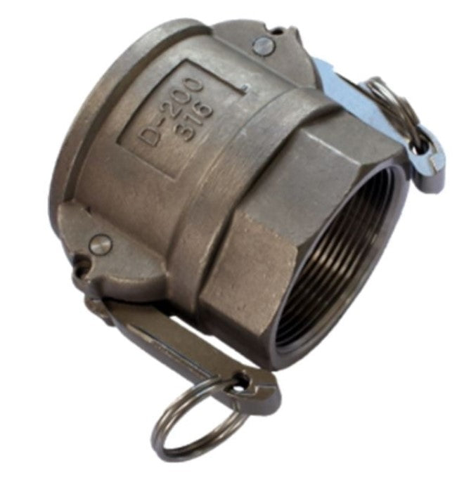 CAMLOCK 316 STAINLESS STEEL TYPE D 3/4" FEMALE CAMLOCK x FEMALE NPT TH ...