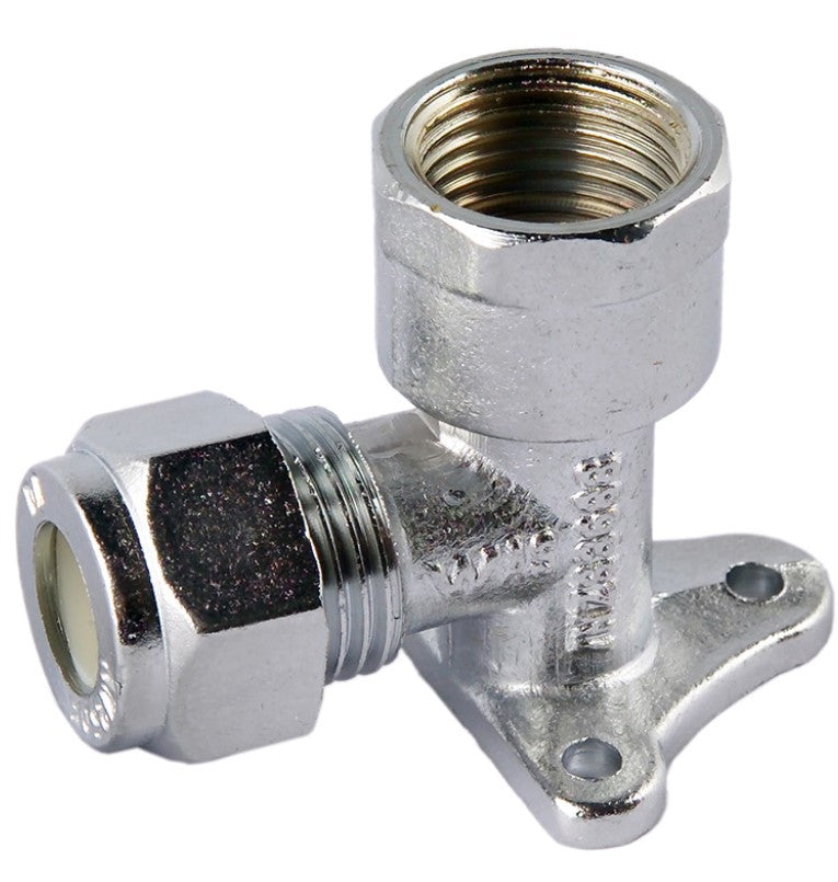NYLON COMPRESSION BRASS ELBOW FEMALE x COMP LUGGED 1/2" F x 1/2" C - C ...