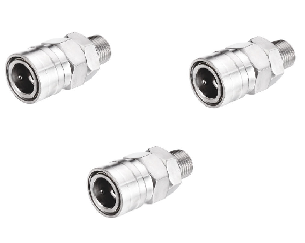 3 Piece Nitto Style One Touch Socket Male 30SM Socket with 3/8" Thread ...