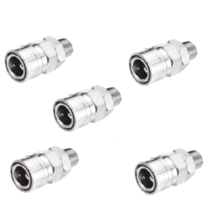 5 Piece Nitto Style One Touch Socket Male 20SM Socket with 1/4" Thread ...