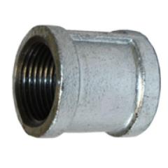 4" BSP (100mm) Gal Mal Socket Female Female Joiner Galvanised Malleabl ...