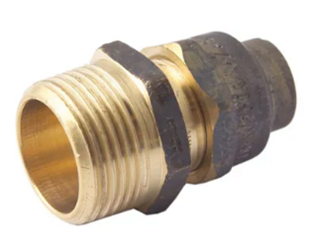 15mm (1/2" BSP) x 10mm Brass Flared Compression Reducing Union - MI BS ...