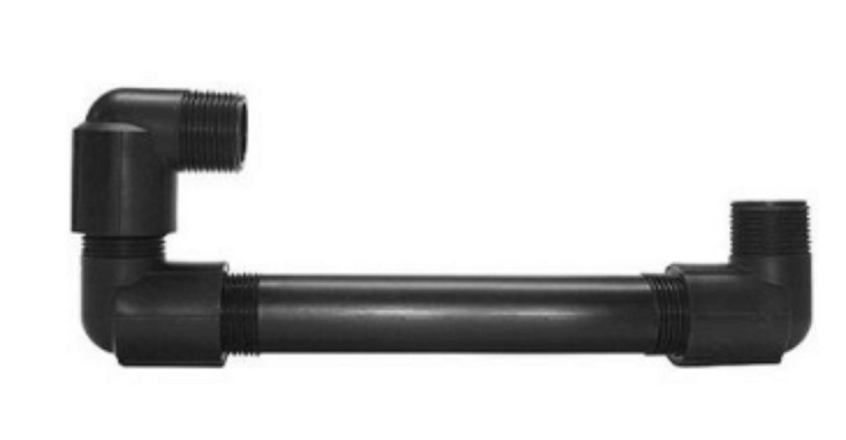 POLY PIPE ARTICULATED RISERS 25mm (1") MALE BSP THREAD 200mm (8") HIGH ...