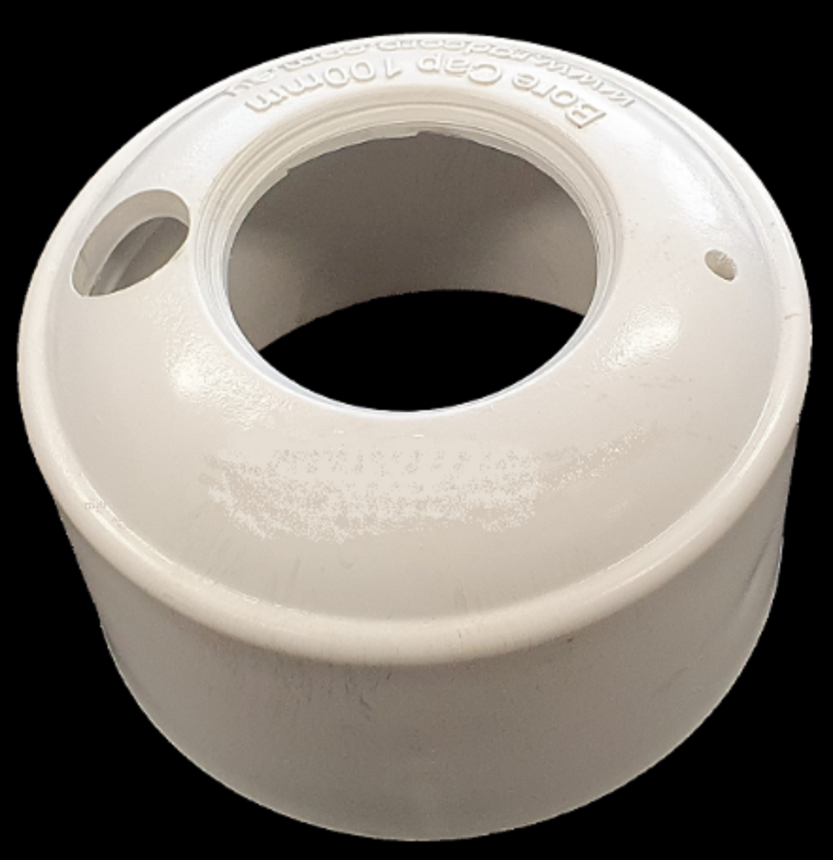 PVC BORE CAP 100mm DRILLED FOR SUBMERSIBLE PUMPS — ConFit Australia