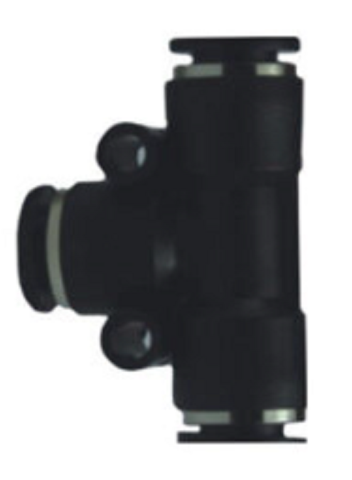 PU Push Fittings - Tee 8mm - Polyurethane Tube — ConFit Australia