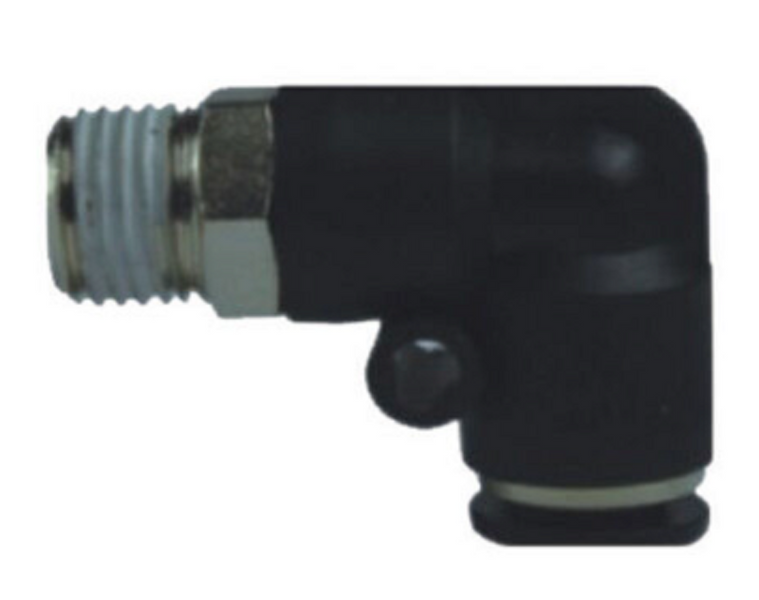 PU Push Fittings Elbow 6mm x 1/8" Thread - Polyurethane Tube — ConFit ...