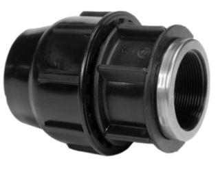 63mm x 2 1/2" FEMALE BSP METRIC BLUE LINE POLY PIPE ADAPTOR CONNECTOR ...
