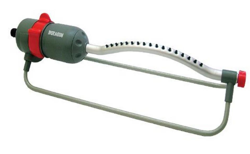 HOLMAN ADJUSTABLE OSCILLATING SPRINKLER 12mm HOSE SNAP ON GARDEN RETIC ...