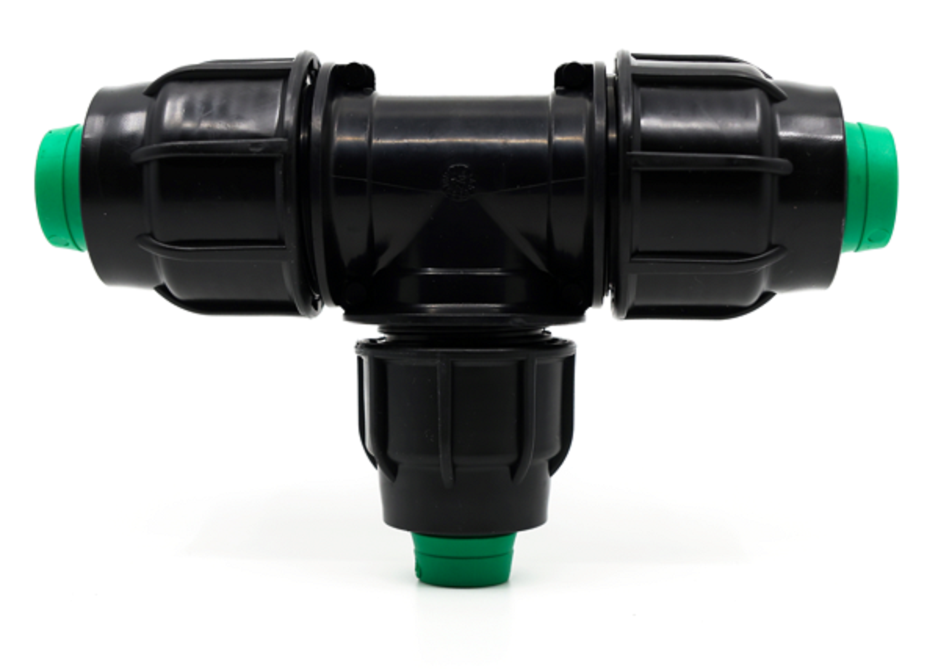 DAMOS 1 x 3/4" x 1" RURAL POLY PIPE 90 DEGREE REDUCING TEE FITTING FAR — ConFit Australia