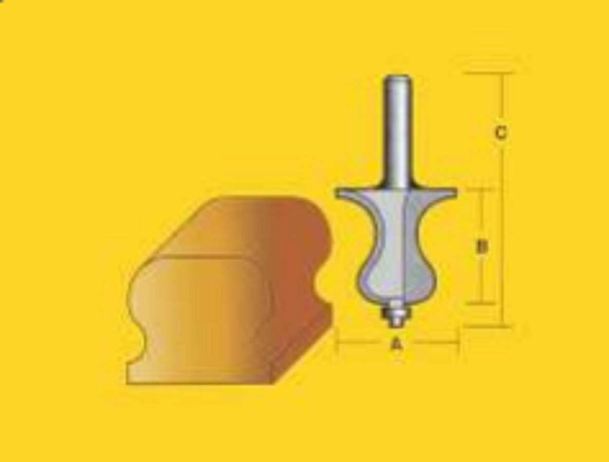 Handrail Bits - 58.7mm Stair Handrail Bit With ball Bearing - TruaCut ...