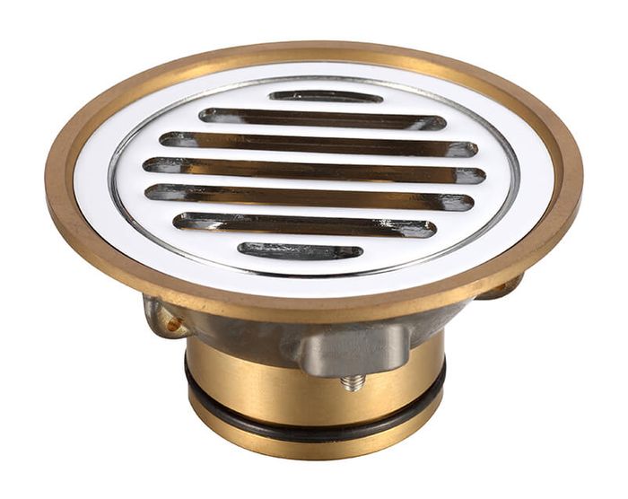Monopoly Tapware Vinyl Floor Grate 50mm Bathroom Laundry Chrome Plated ...