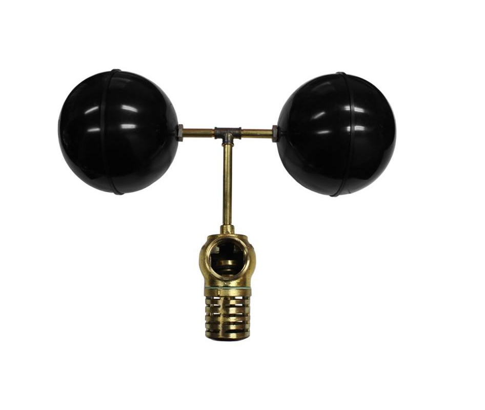 FLOATING FOOT VALVE 1 1/2" BRONZE SIDE ENTRY WITH TWO 7" FLOATS ...